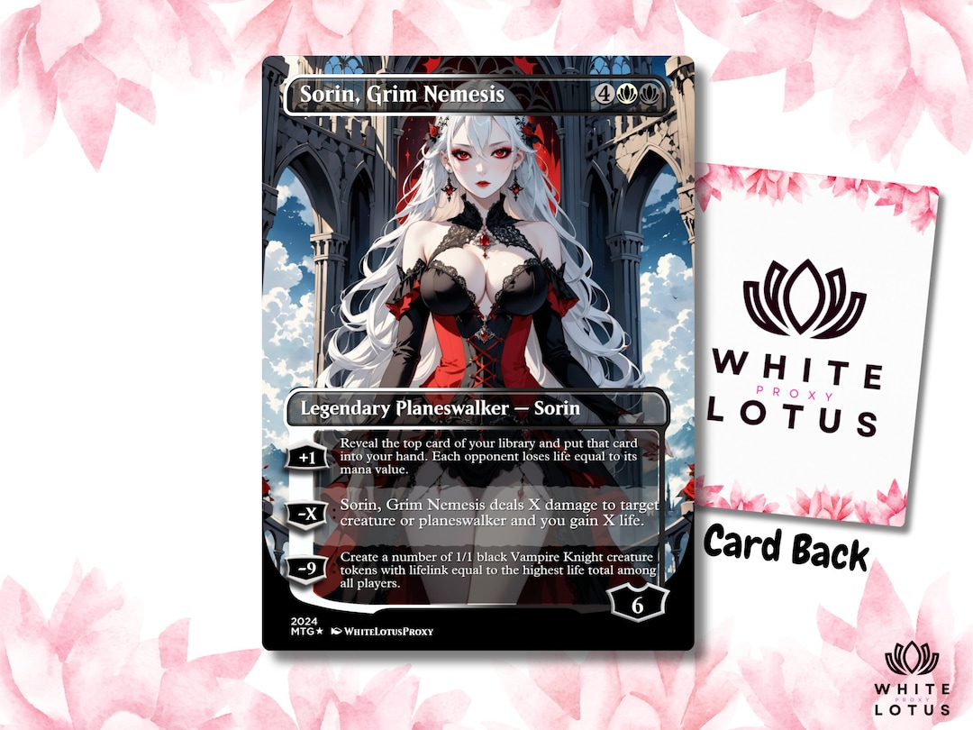 Sorin Grim Nemesis Anime Waifu Custom Proxy Card MTG - Etsy