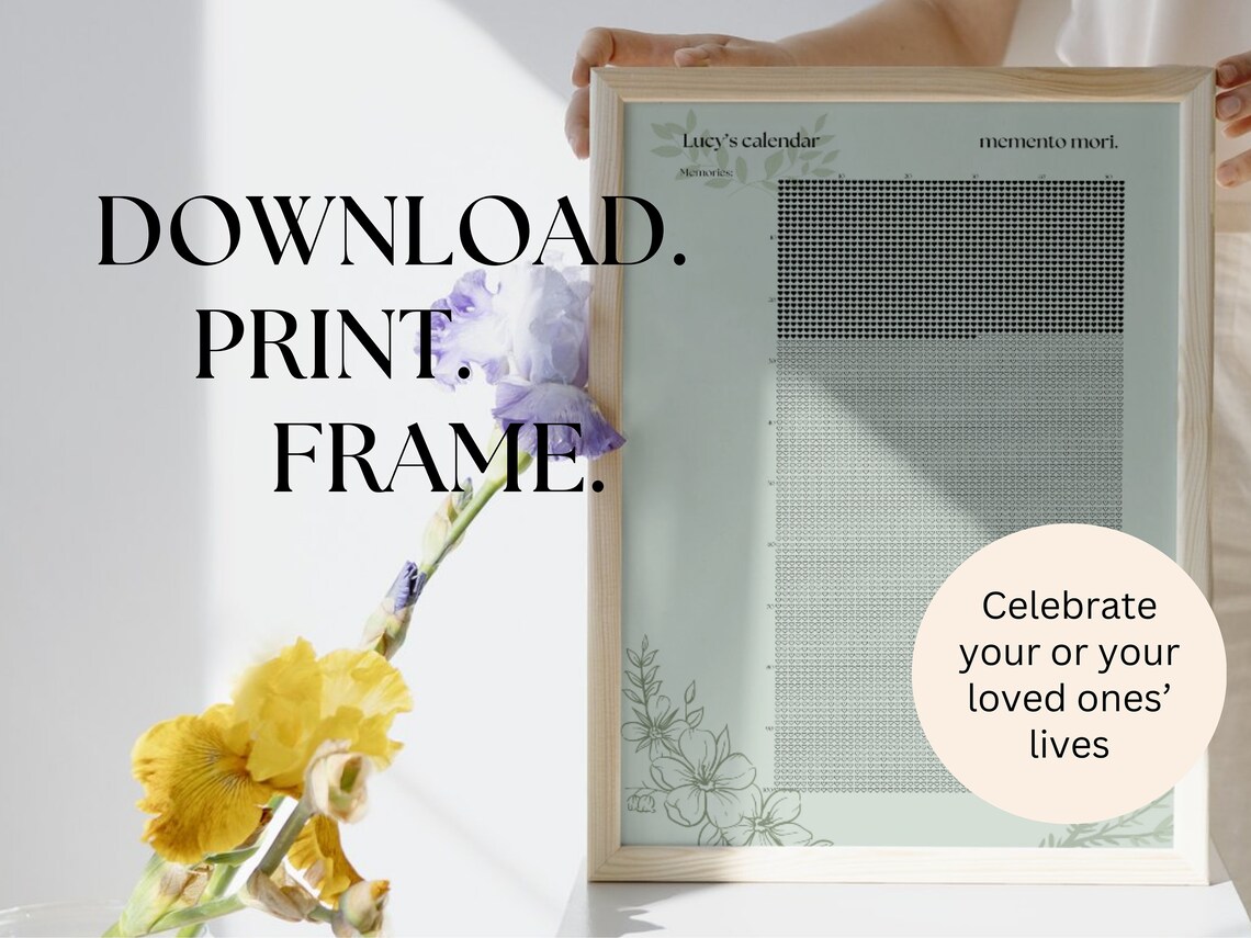 Memento Mori Personalized Stoic Calendar, Her & Him Birthday Gift ...