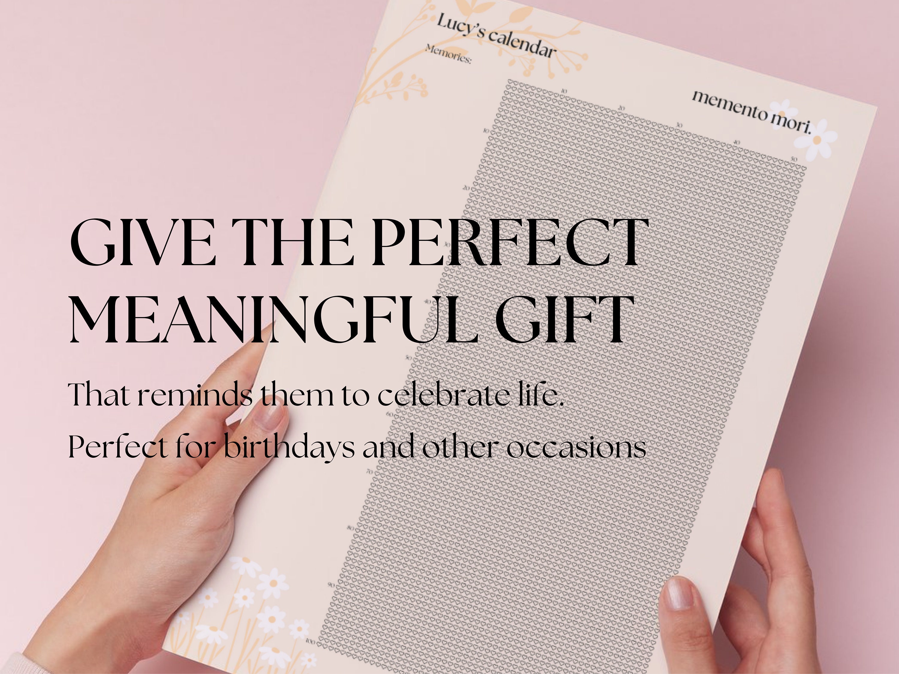 Memento Mori Personalized Stoic Calendar, Her & Him Birthday Gift ...