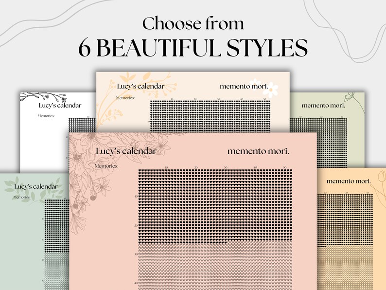 Memento Mori Personalized Stoic Calendar, Her & Him Birthday Gift ...