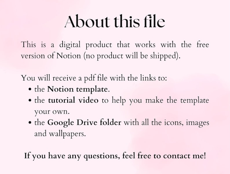 Pink Mental Health Notion Template With Journal Prompts, Habit & Goal ...