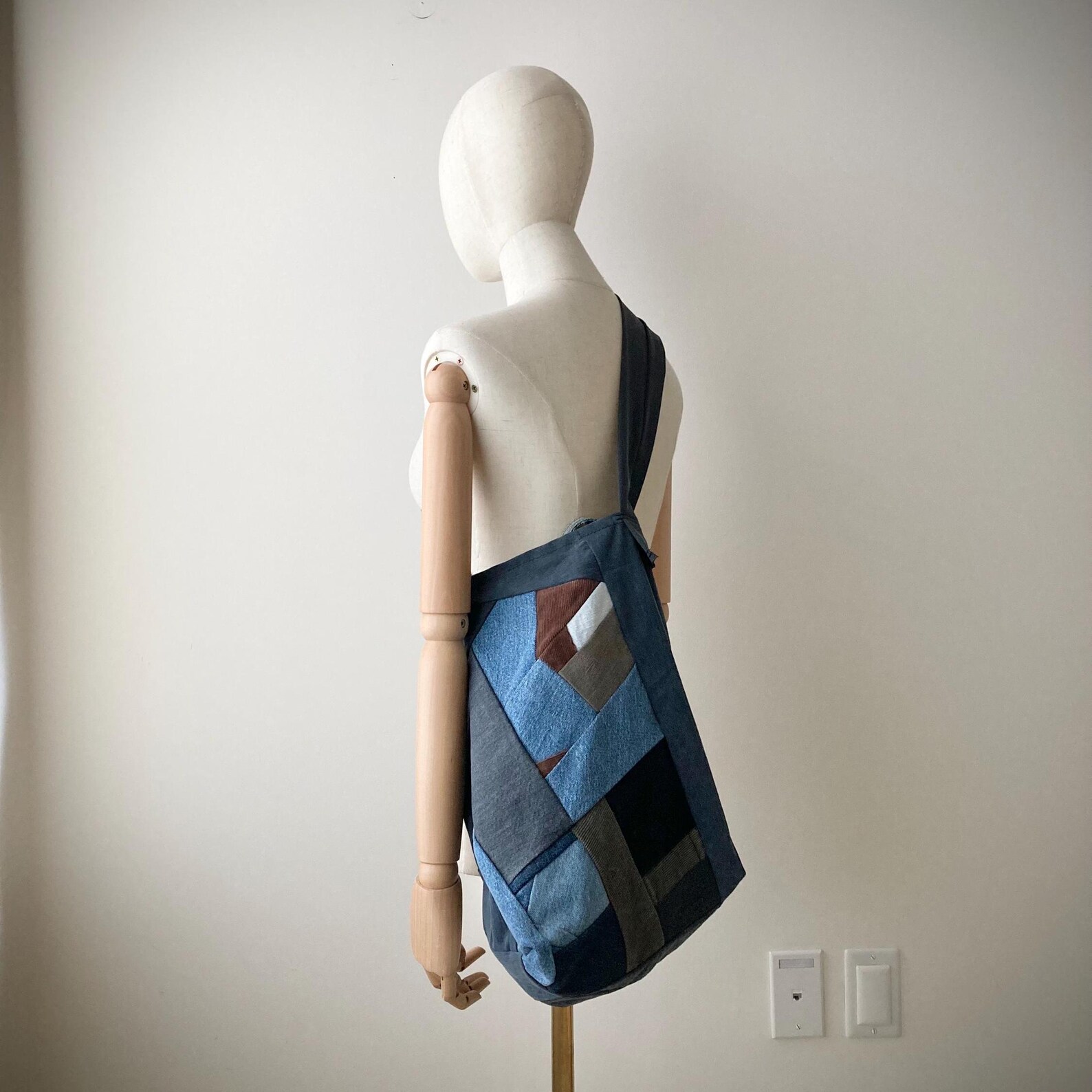 Joodito Origami Cocoon Bag Japanese Boro Patchwork Hobo Sling Tote ...