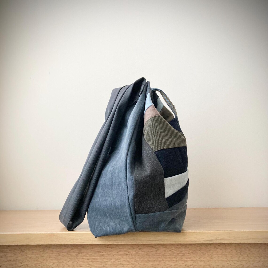 Joodito Origami Cocoon Bag Japanese Boro Patchwork Hobo Sling Tote ...