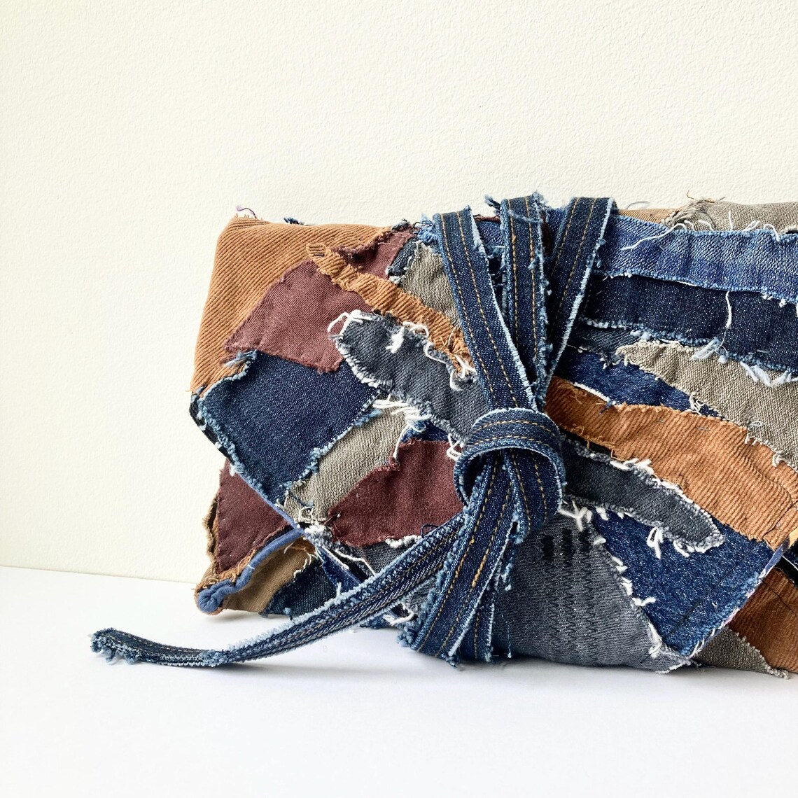 Joodito Boro Sashiko Patchwork Envelope Clutch Bag Handbag Japanese ...