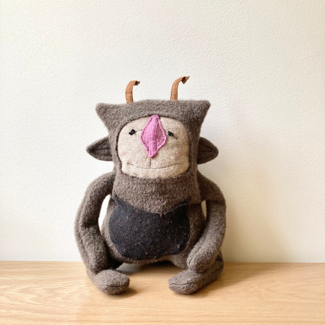 Woolly Cash Teddy Bear Sweater Friend Upcycled Wool Cashmere Handmade ...