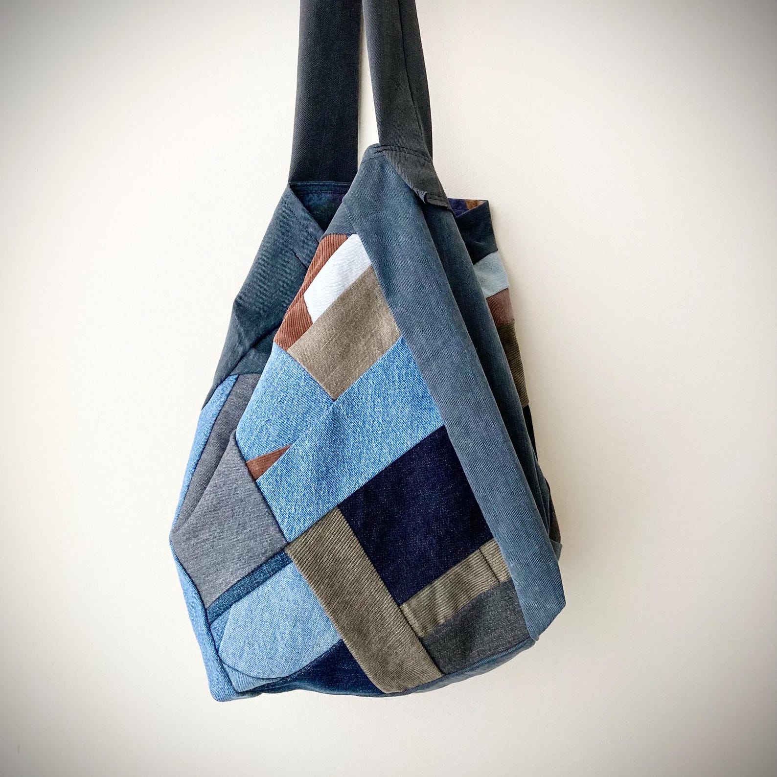 Joodito Origami Cocoon Bag Japanese Boro Patchwork Hobo Sling Tote ...