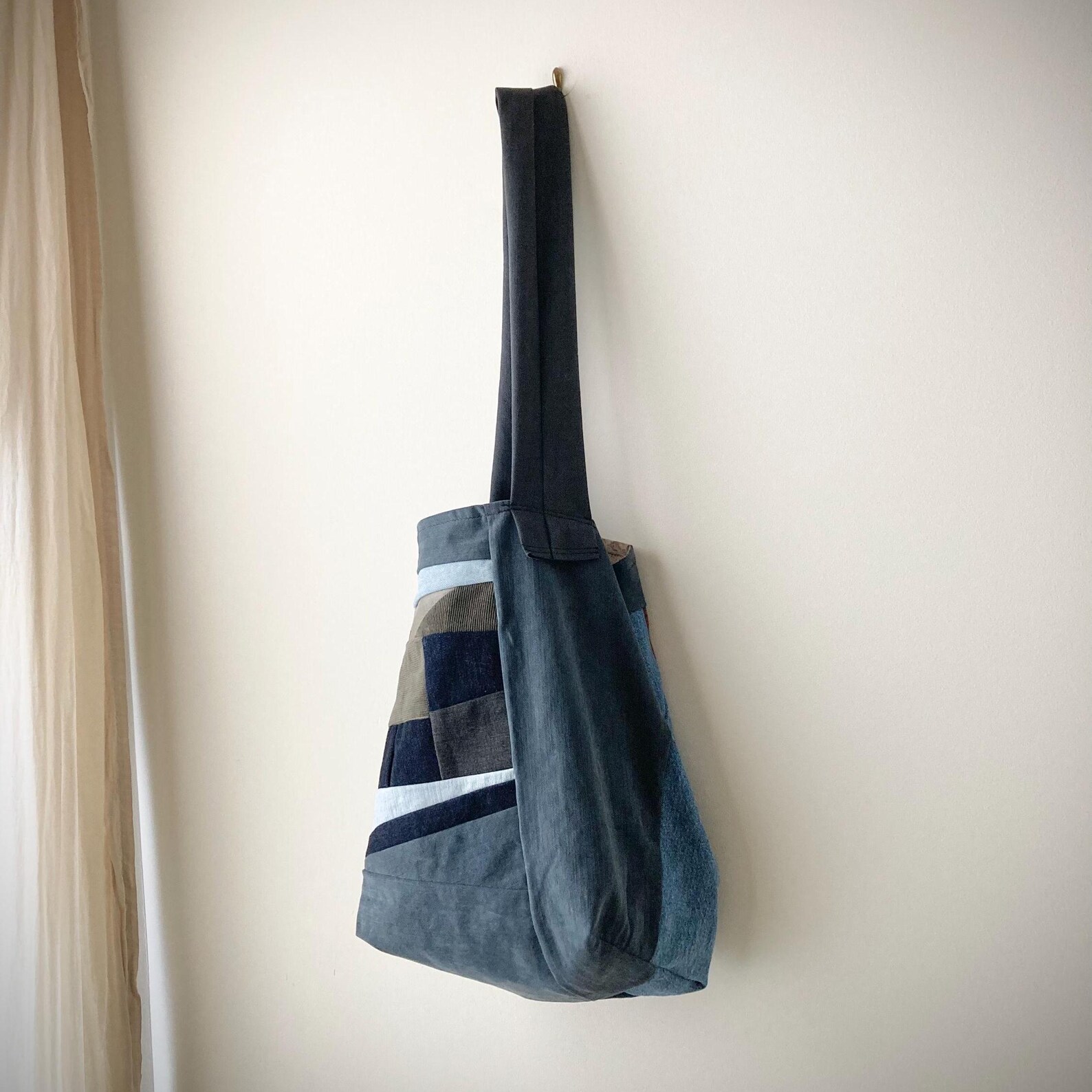 Joodito Origami Cocoon Bag Japanese Boro Patchwork Hobo Sling Tote ...