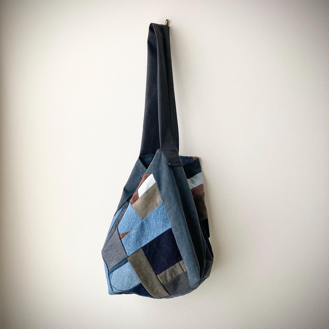 Joodito Origami Cocoon Bag Japanese Boro Patchwork Hobo Sling Tote ...