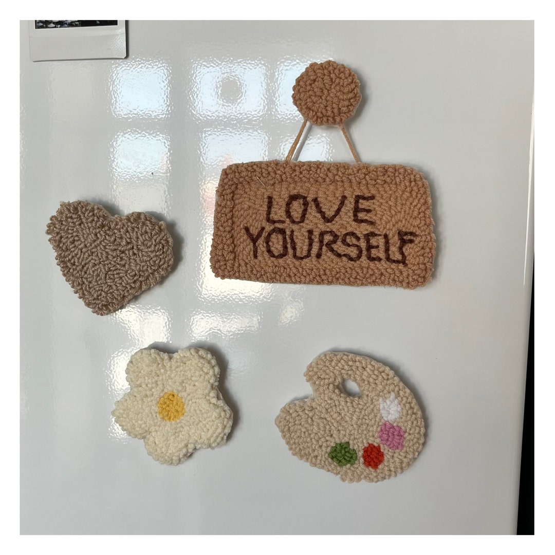 Refrigator Magnets Punch Needle, Punch Needle Magnets, Kitchen Magnets ...