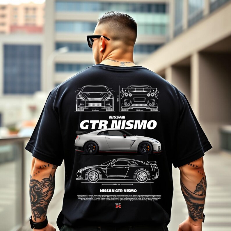 Oversized GTR NISMO T-shirt – Japanese Streetwear JDM Car Graphic Tee ...
