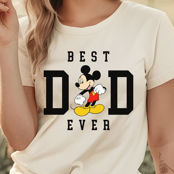 Mickey Best Dad Ever Shirt - Etsy