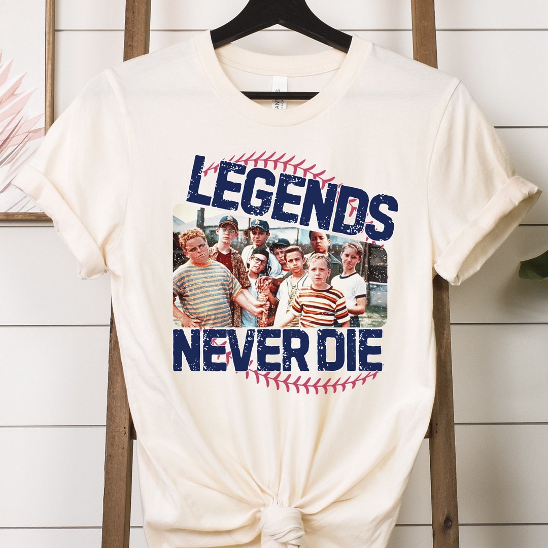 1990s Sandlot Legends Never Die Squad Crew Shirts, Baseball Season ...