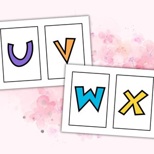 Printable Alphabet Flash Cards, Classroom Decor, Toddlers Preschool ...