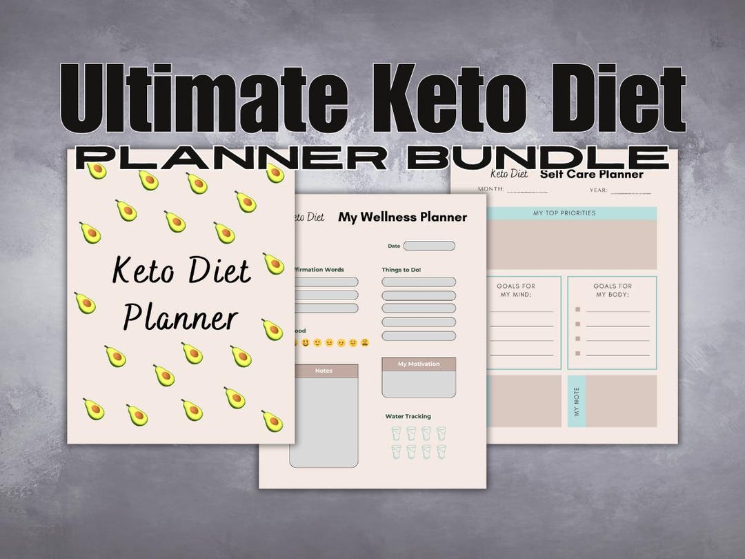 Keto Planner, Low Carb Meal Plan, Keto Diet Guide Printable, Weight ...