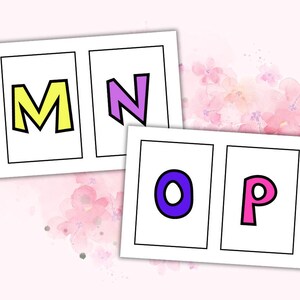 Printable Alphabet Flash Cards, Classroom Decor, Toddlers Preschool ...