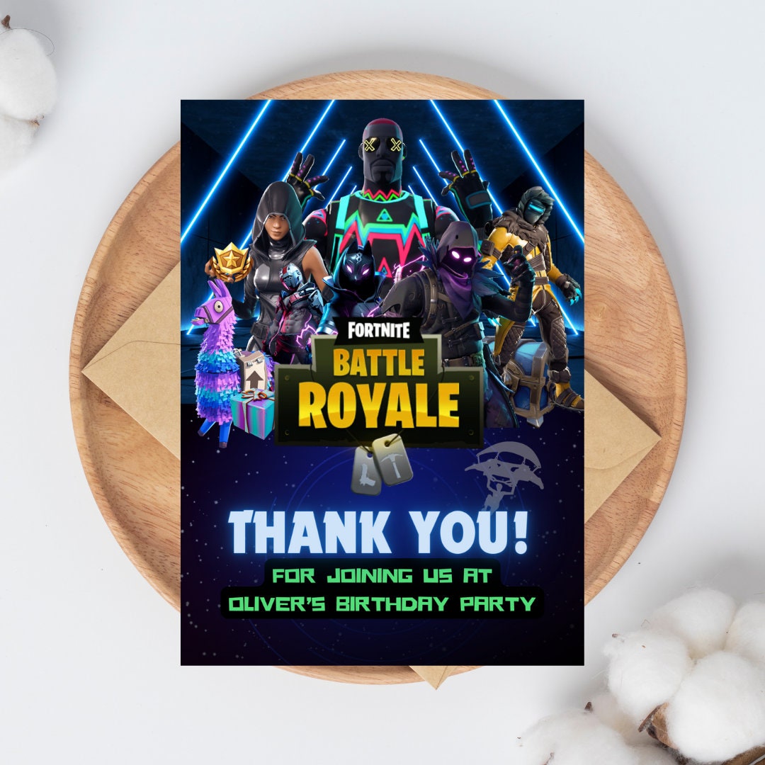 Fort Gamer Birthday Invitations Instant Download & Canva Customization Popular Fort - Etsy