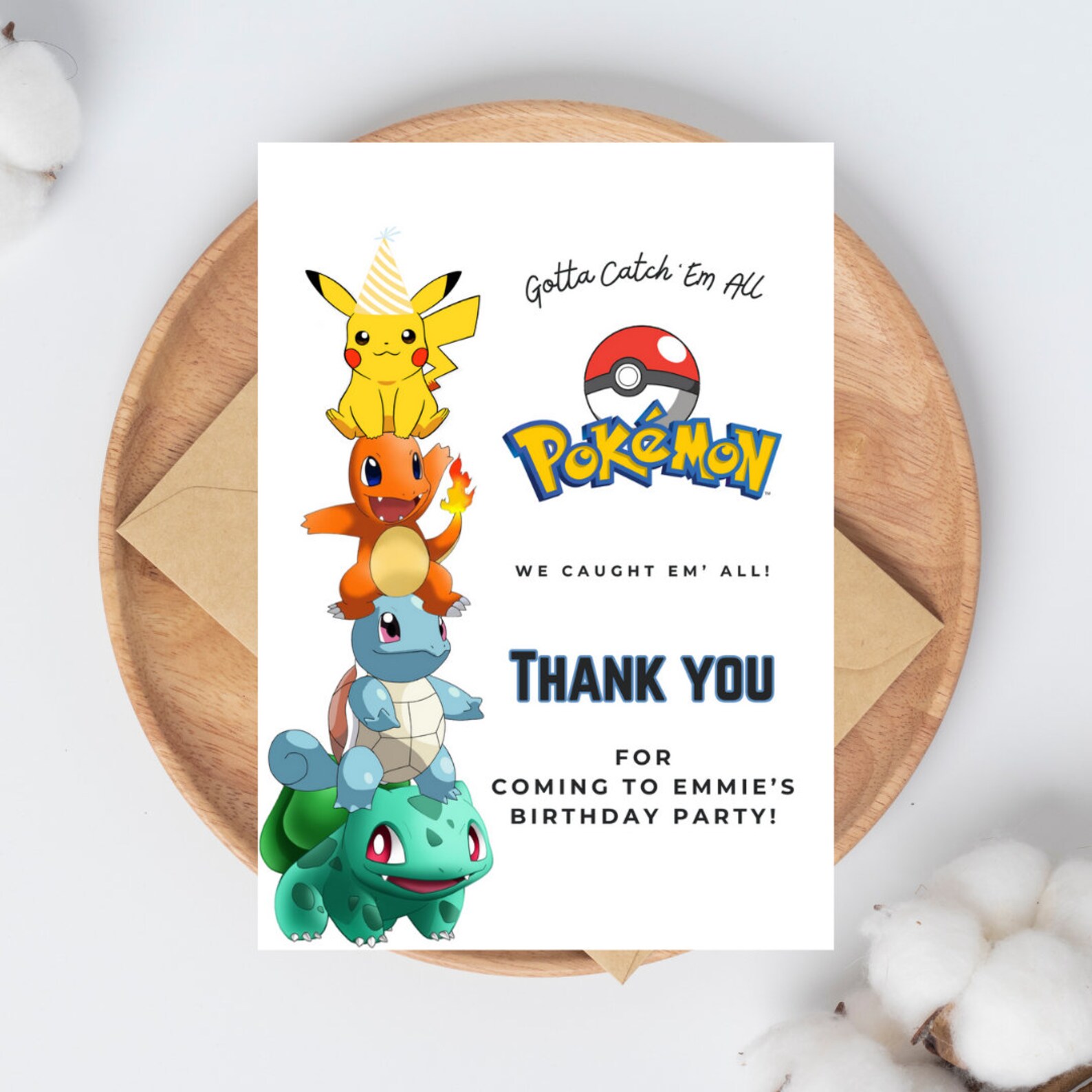 Poke Type Birthday Invitations Popular - Etsy