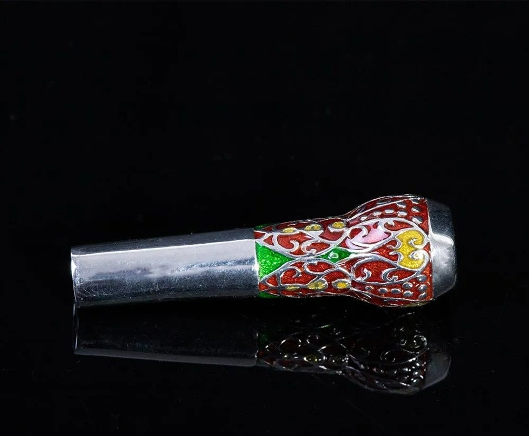 Colorful Mina Stone Hookah Mouth Tips Silver, Shisha Tobacco ...