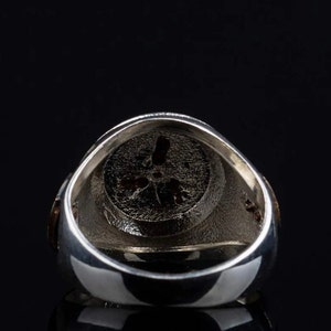 Mercedes Logo Luxury Silver Men's Ring, Passion for Speed, Car Lover ...