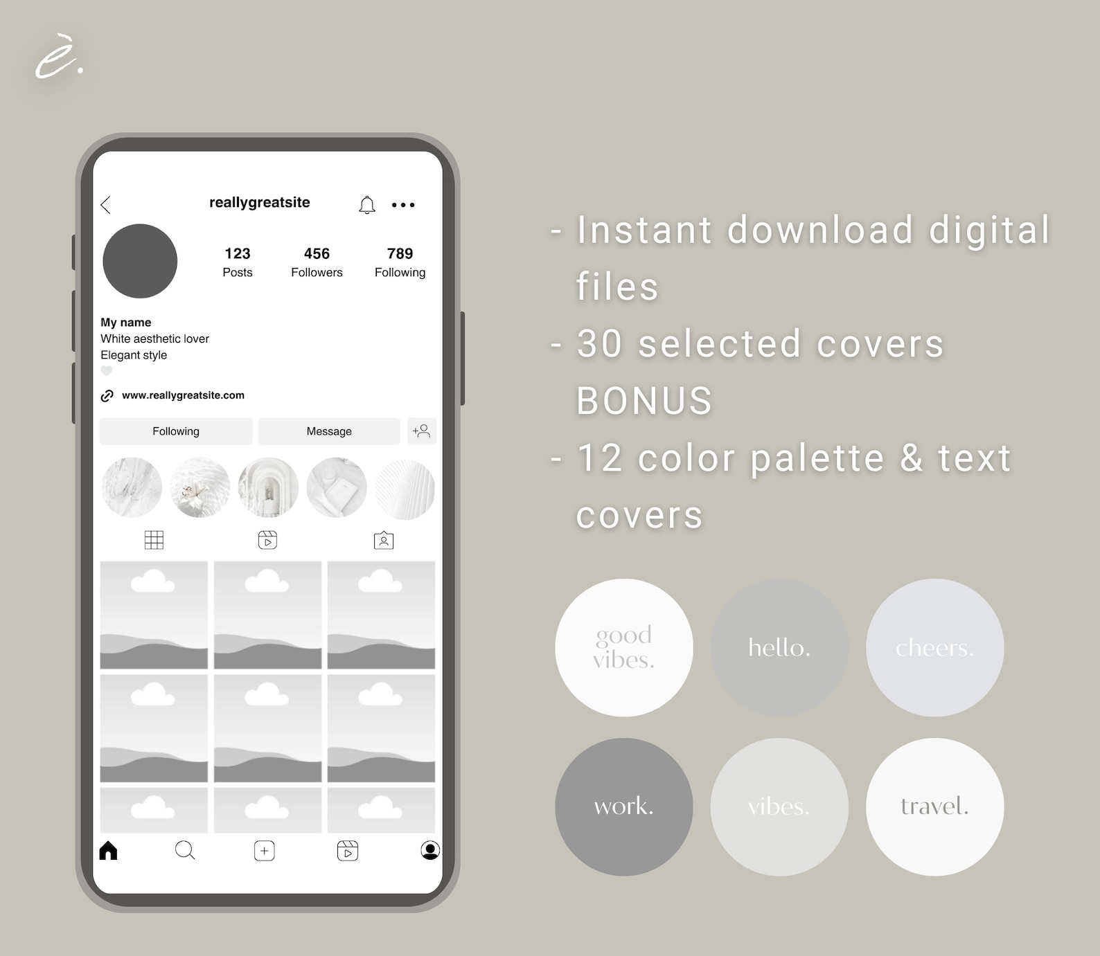 42 White Aesthetic Instagram Highlight Covers. Instant Download Files ...
