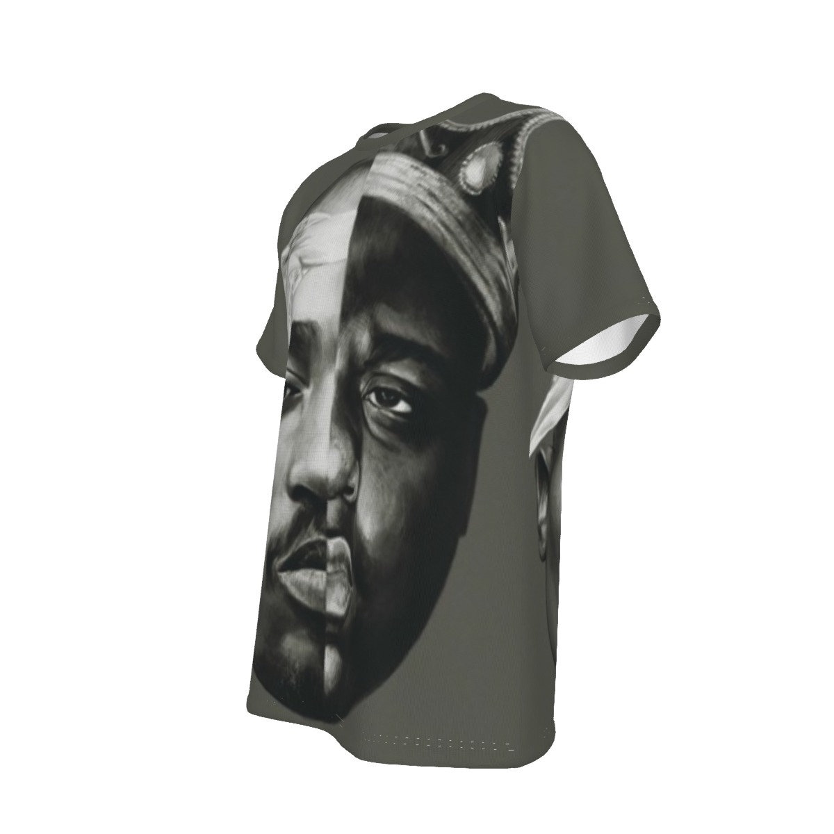 Tupac Biggie Half Face 2pac Notorious BIG All-over Print T-shirt - Etsy