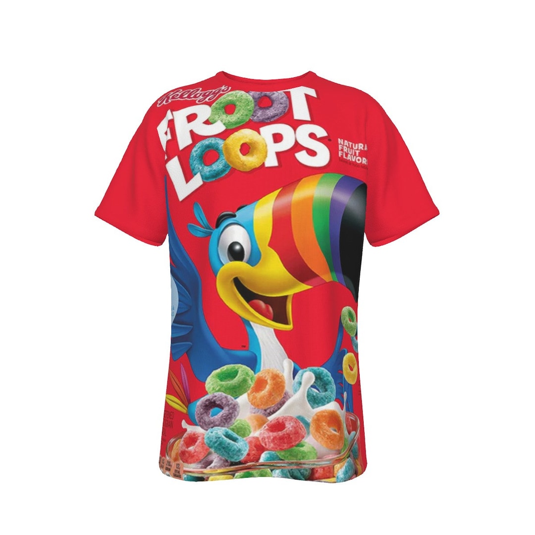 Froot Loops Fruit Loops Cereal Box All-over Print T-shirt - Etsy
