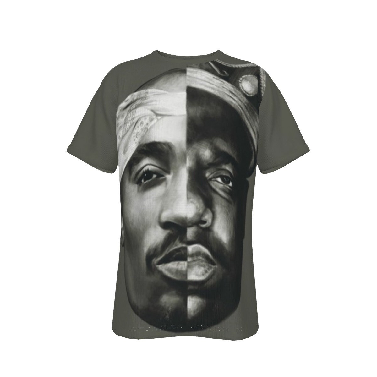 Tupac Biggie Half Face 2pac Notorious BIG All-over Print T-shirt - Etsy