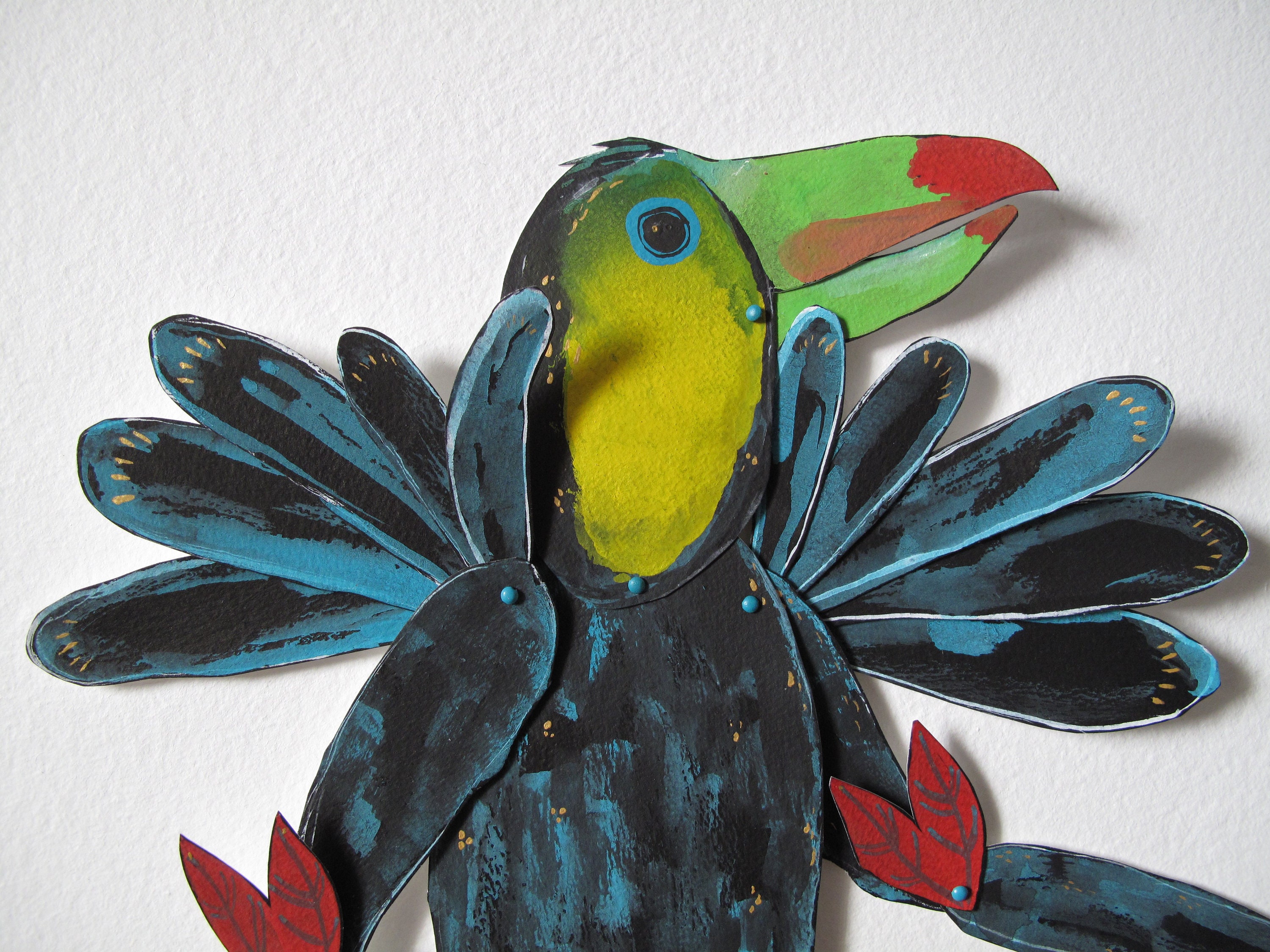 PDF Toucan Man Articulated Paper Doll / Hinged Beasts Series | Etsy