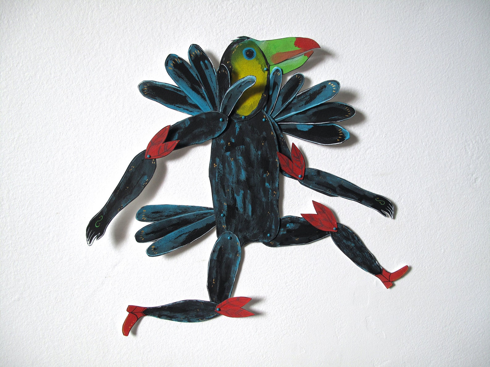 PDF Toucan Man Articulated Paper Doll / Hinged Beasts Series | Etsy