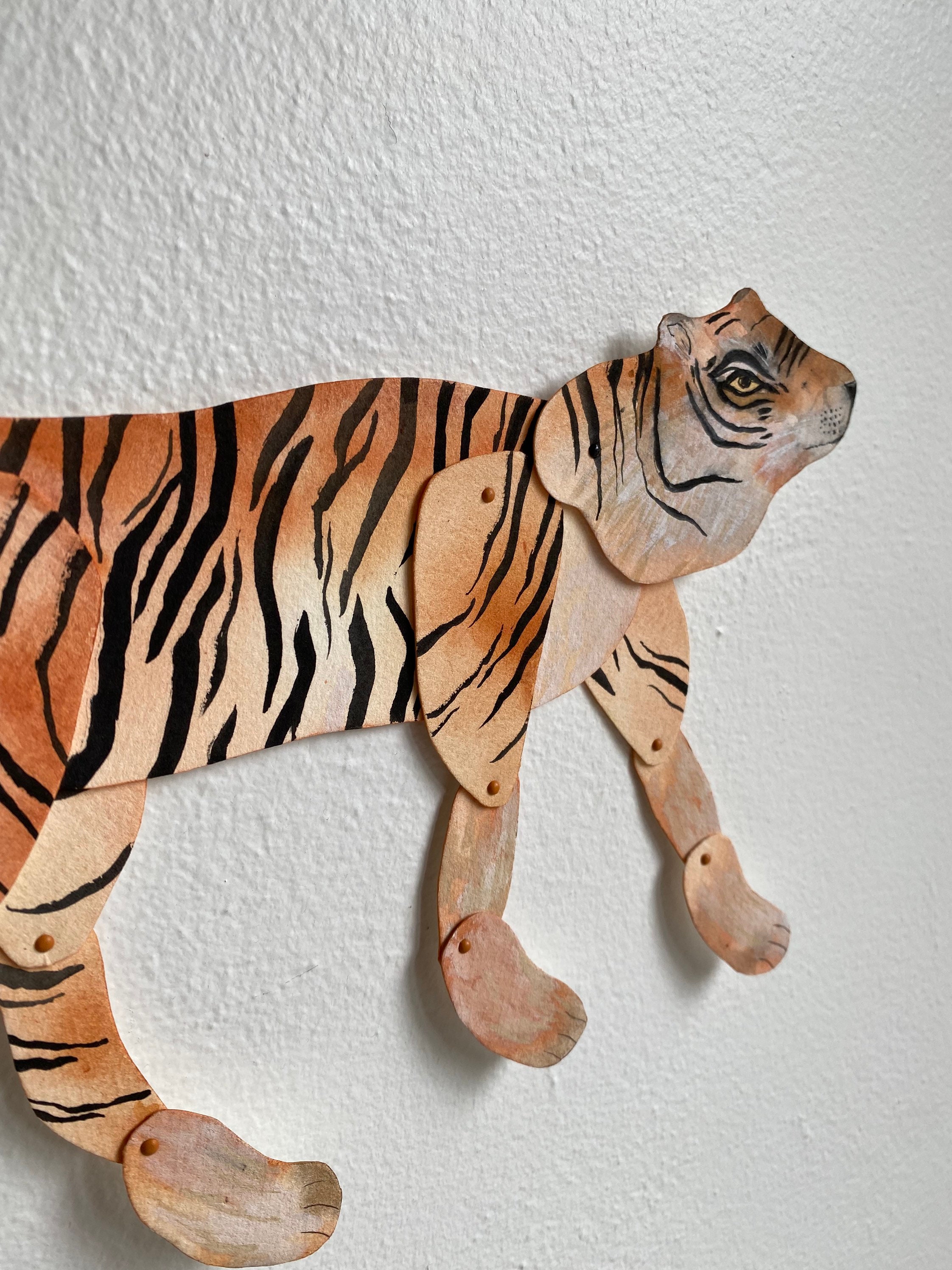 PDF Proud Tiger / Articulated DIY Kit - Etsy