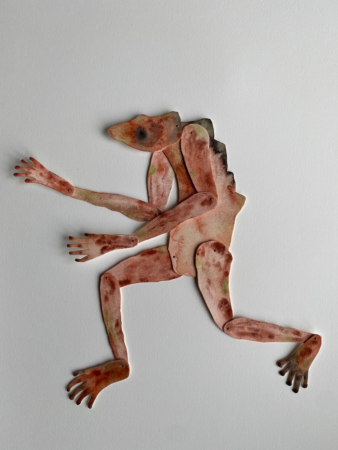 Earth Elemental Frog/ Original Paper Doll Articulated / Hinged | Etsy