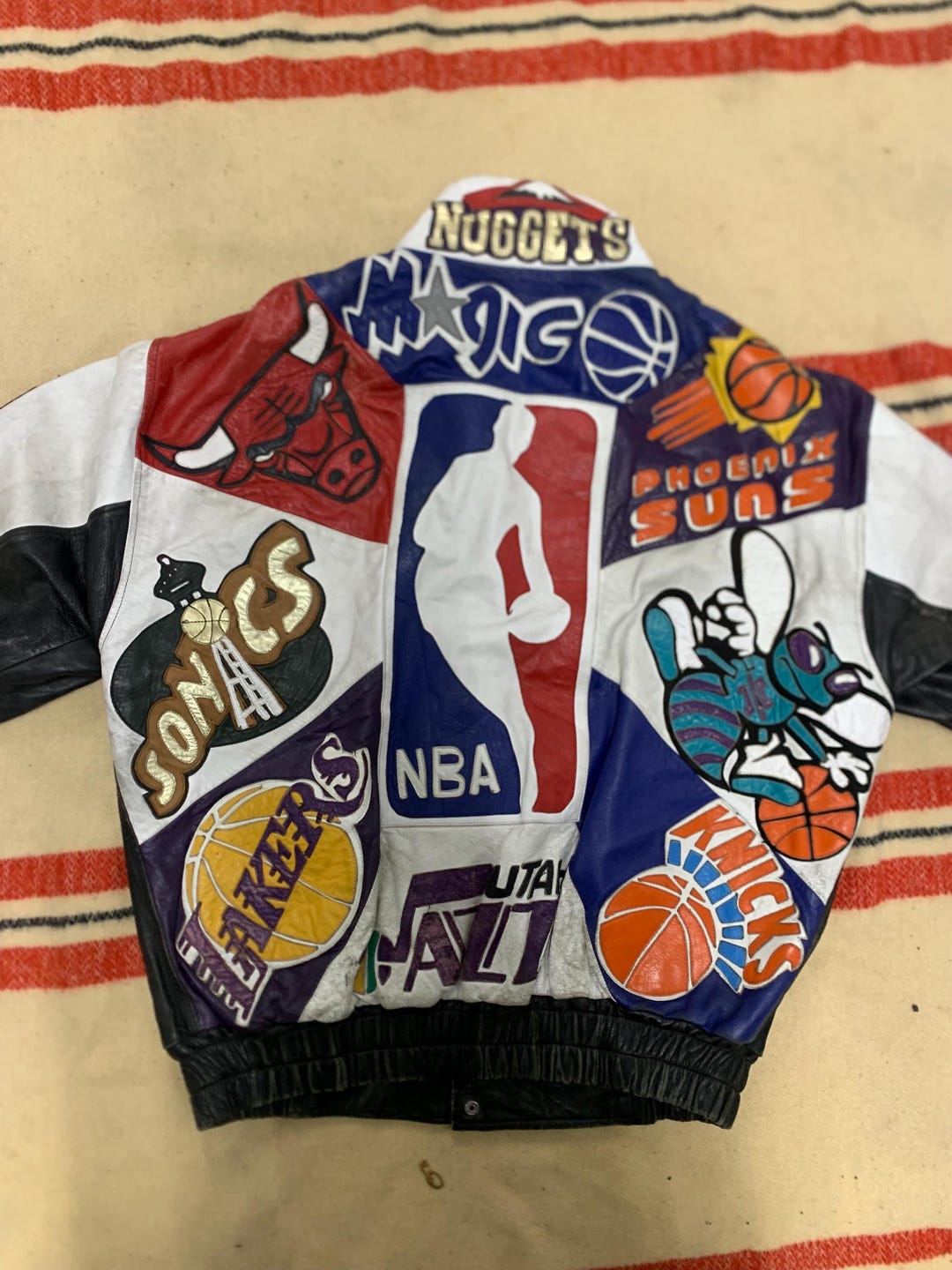 RARE NBA All Star Leather Jacket - Etsy