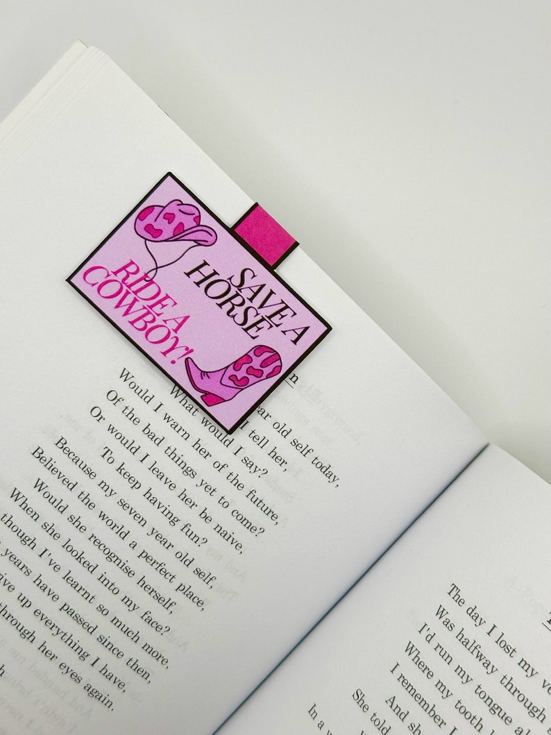 Magnetic Bookmark- “save a Horse, Ride a Cowboy!” - Etsy