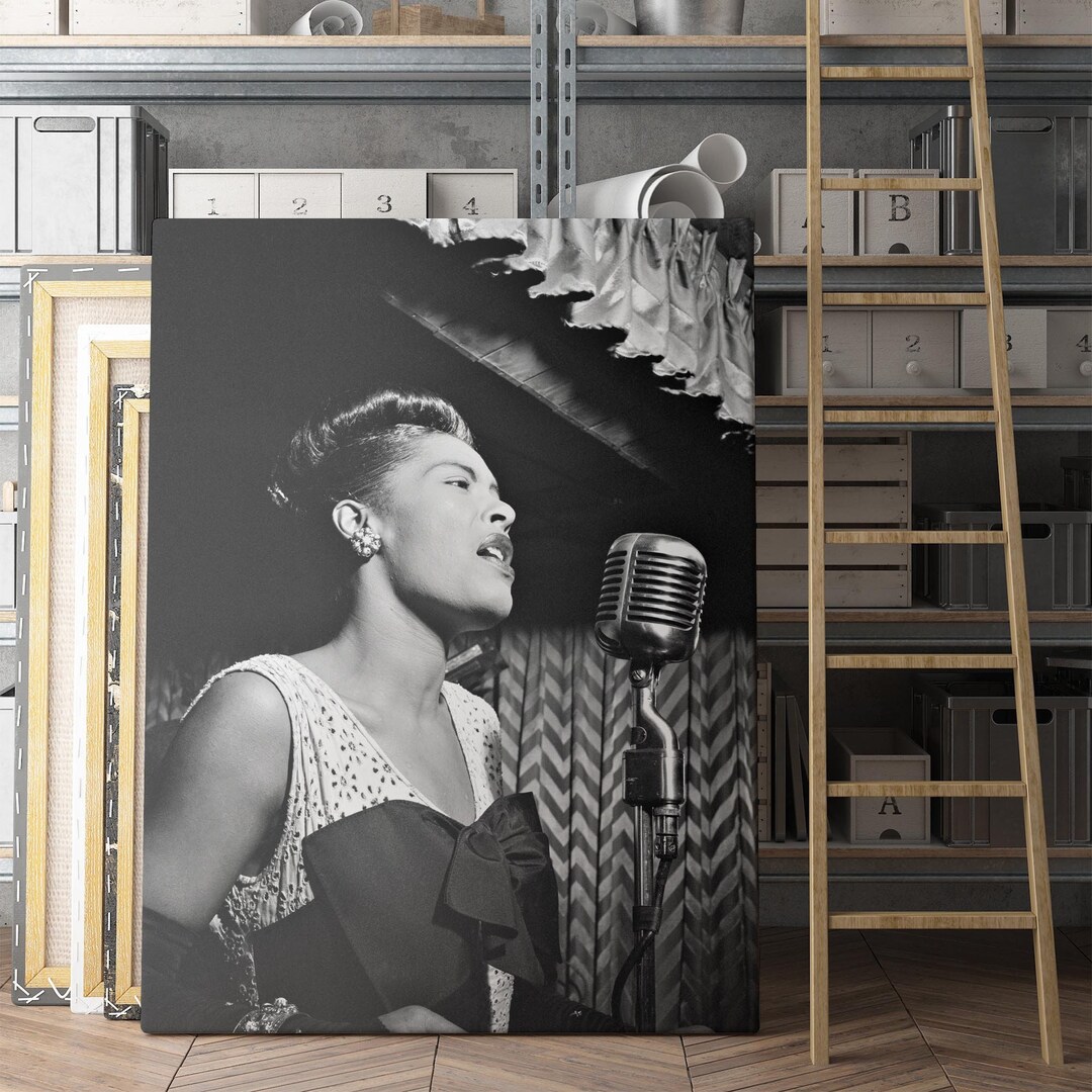 Billie Holiday Canvas Wall Art Print | Iconic Posters Prints Paintings ...