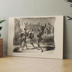 The Duel Between Faust and Valentine (1828) by Eugène Delacroix ...