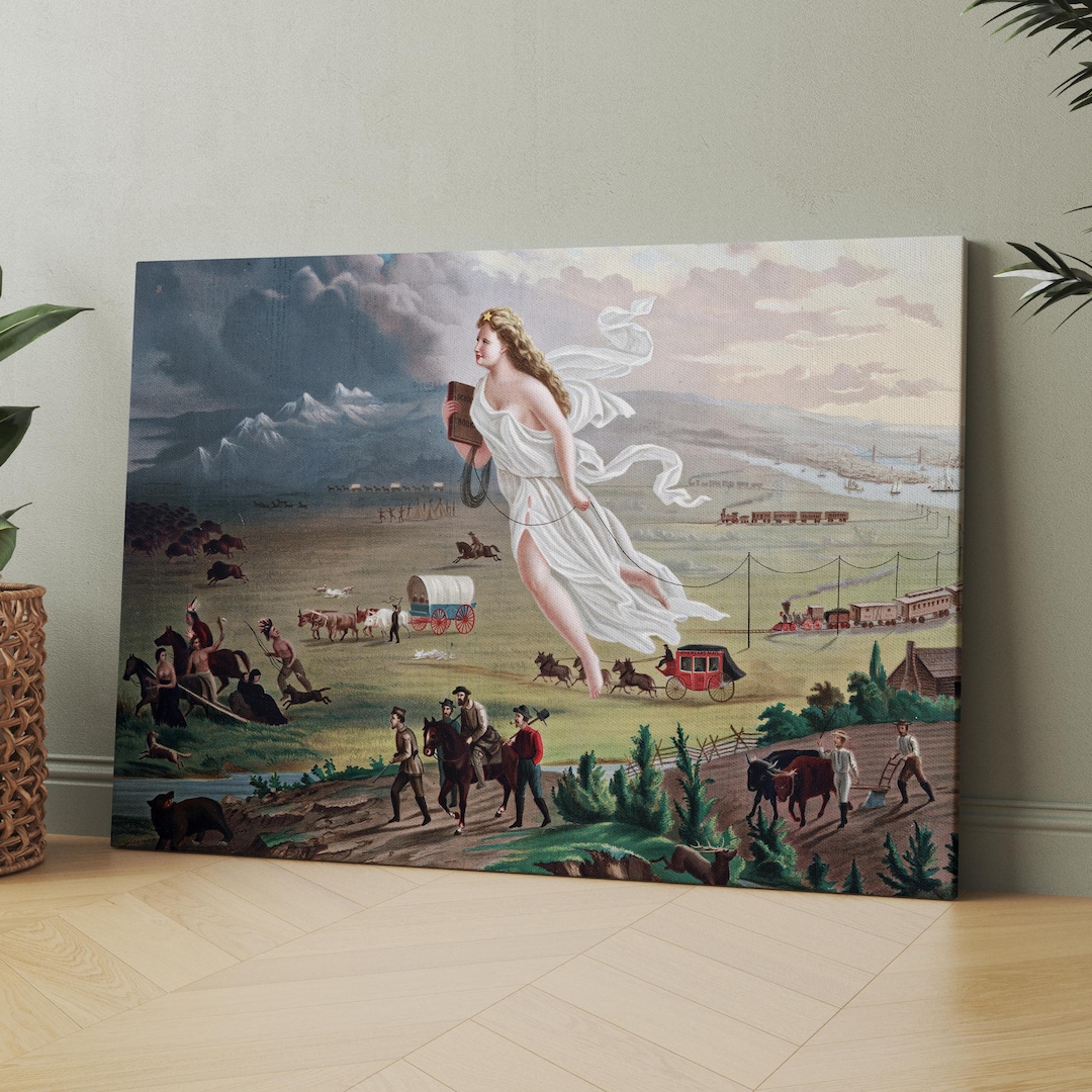 American Progress by John Gast - Manifest Destiny | Canvas Wall Art ...