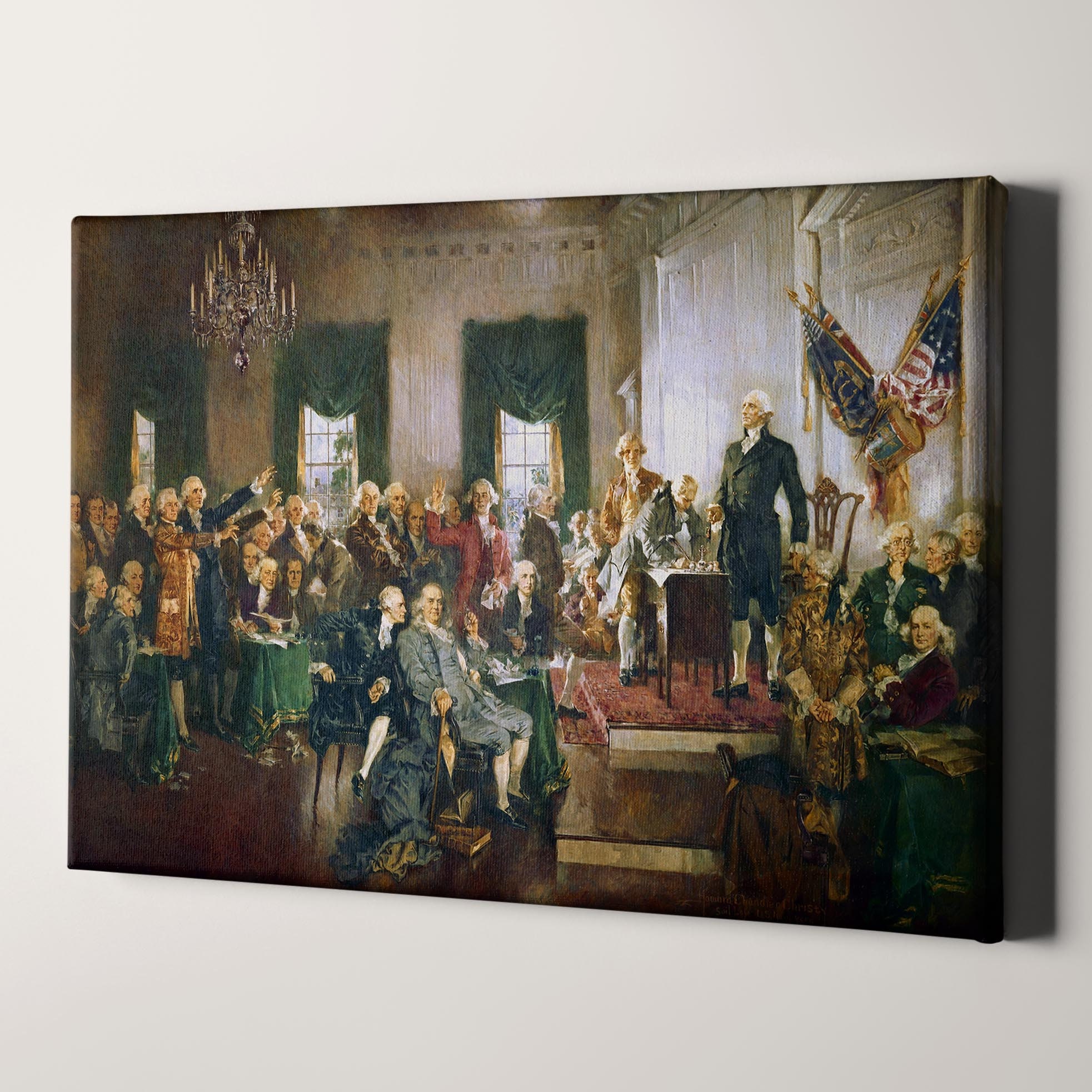 The Signing of the Constitution of the United States | Canvas Wall Art ...
