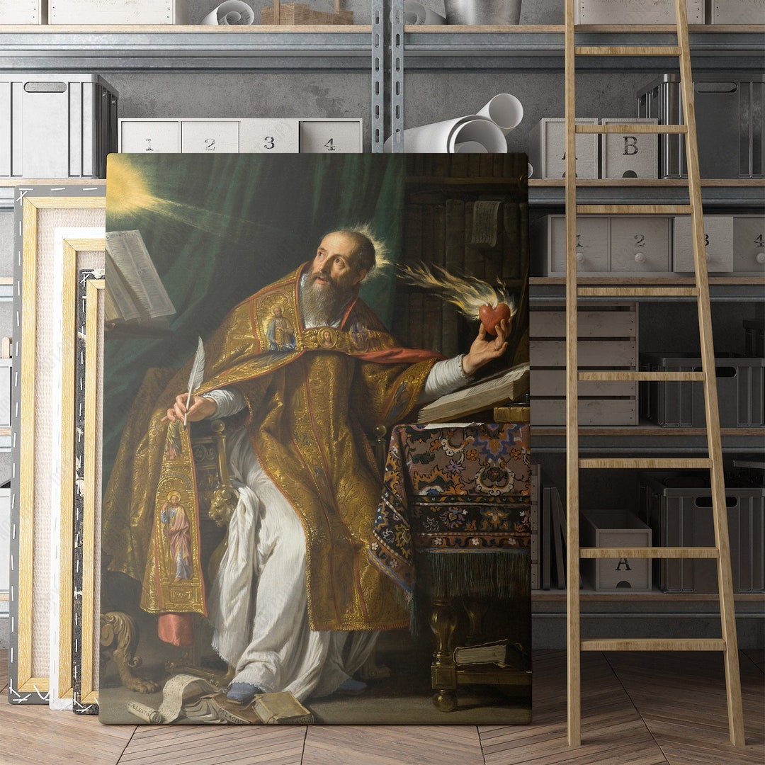 Saint Augustine of Hippo Canvas Wall Art Print | Iconic Posters Prints ...