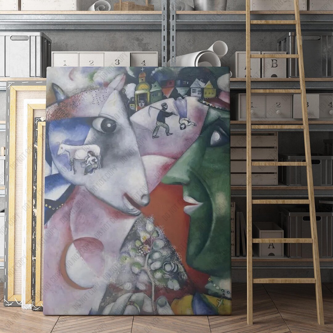 I and the Village by (1911) Marc Chagall | Canvas Wall Art Print ...