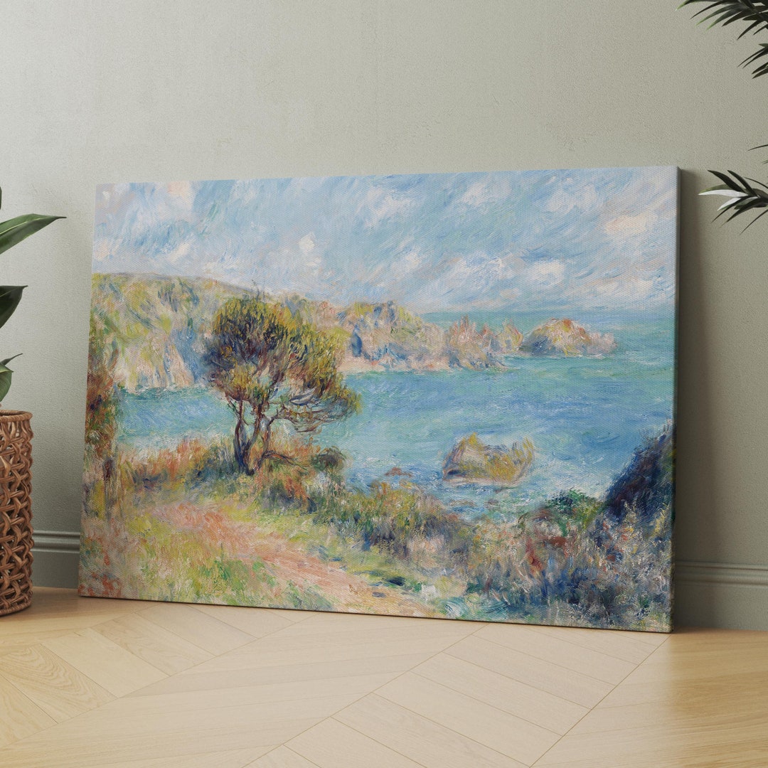 View at Guernsey (1883) by Pierre-auguste Renoir | Canvas Wall Art ...