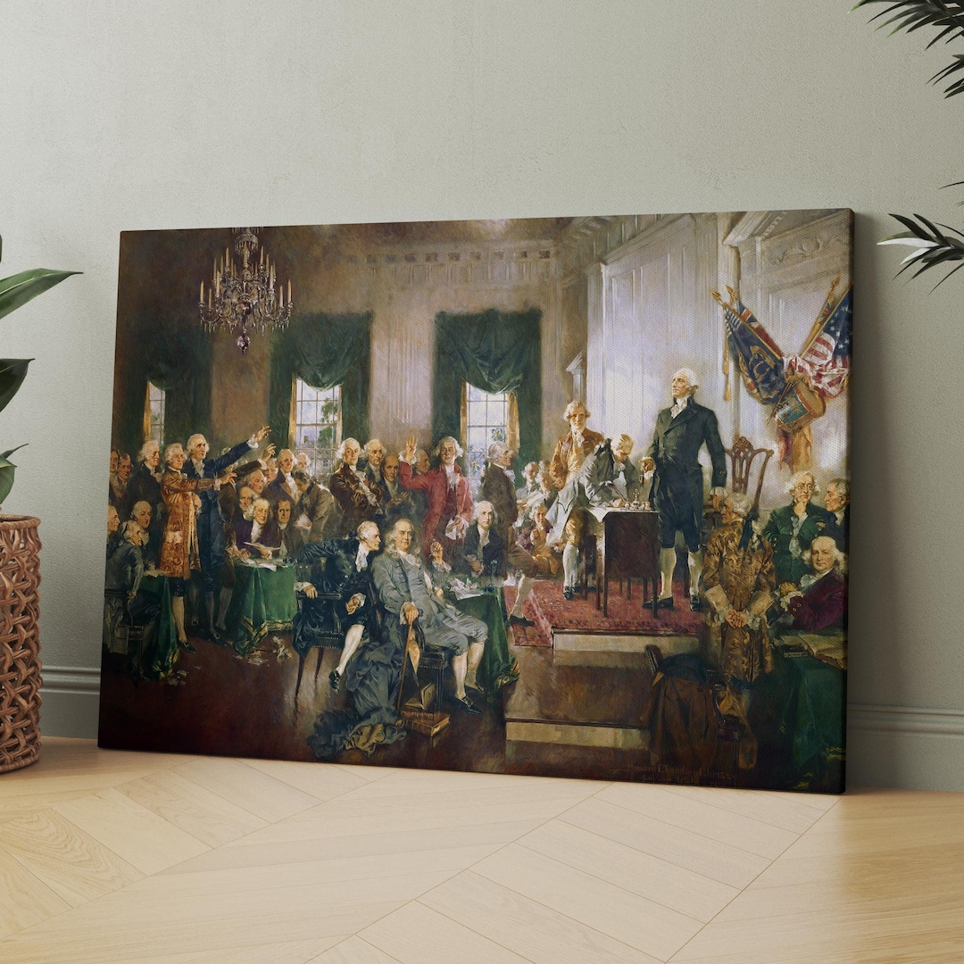 The Signing of the Constitution of the United States | Canvas Wall Art ...