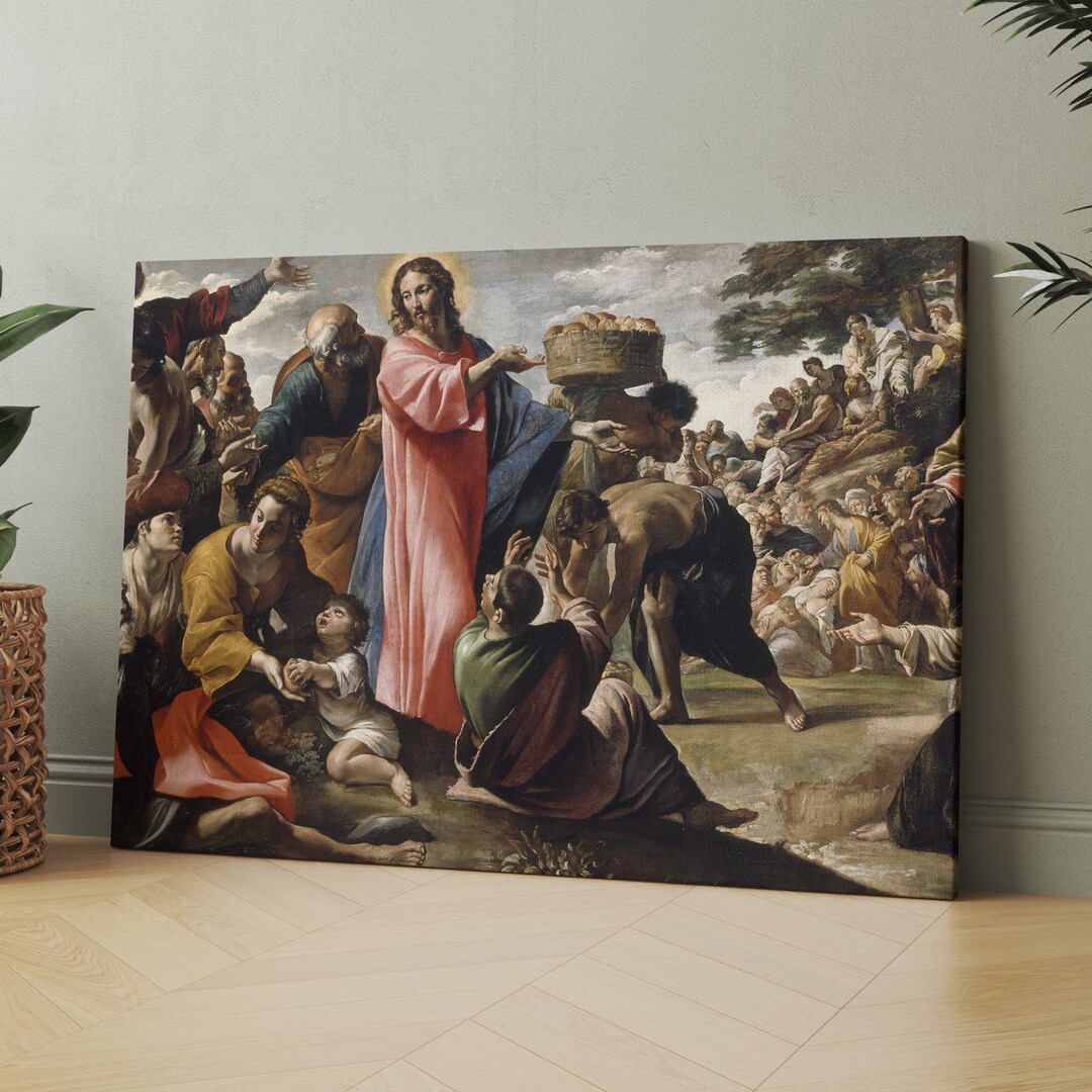 Jesus Christ Sermon on the Mount Canvas Wall Art Print | Iconic Posters ...