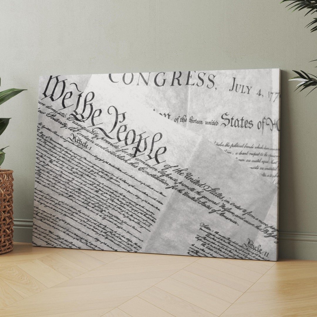 We the People - United States Constitution | Canvas Wall Art | Iconic ...