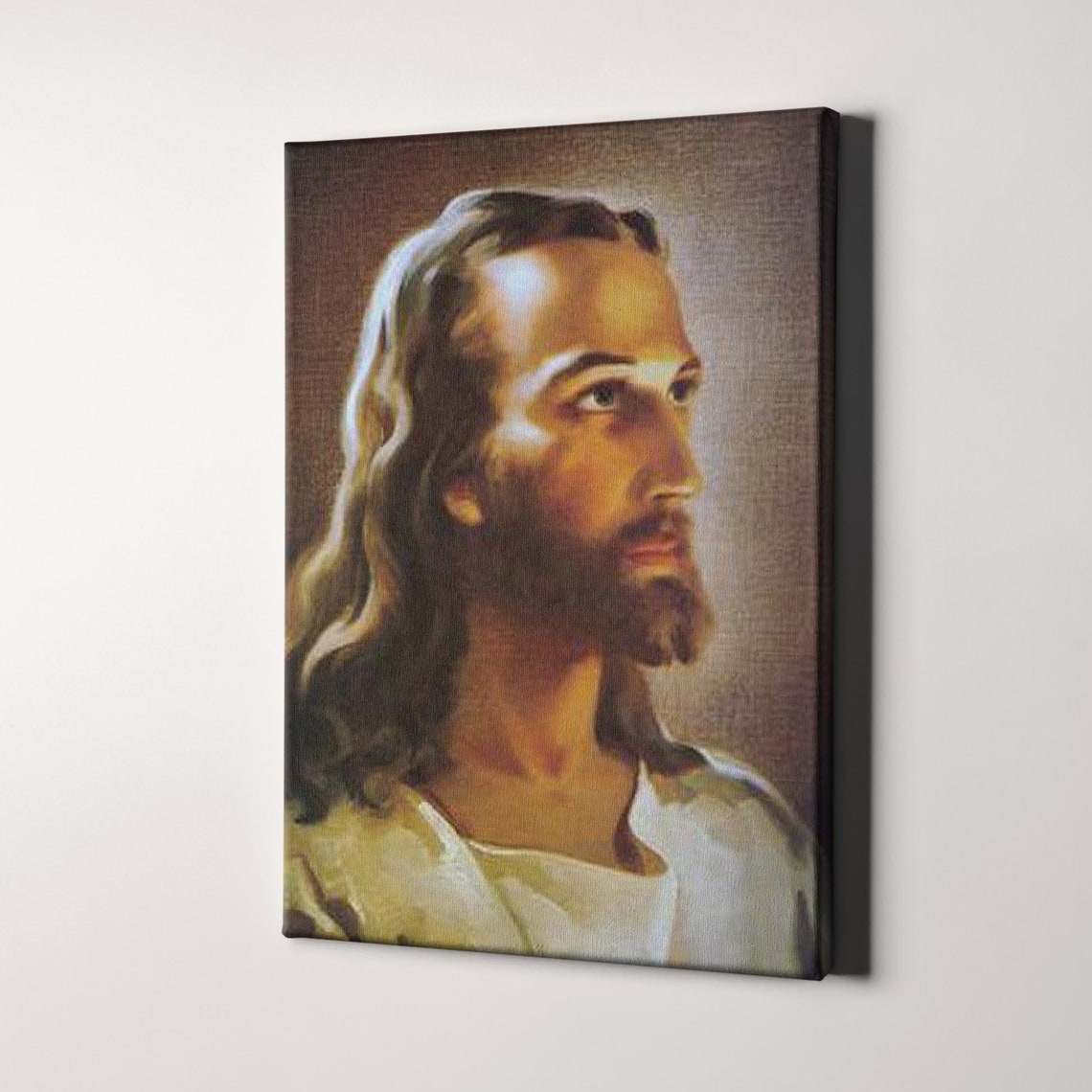 The Head of Christ by Warner Sallman Canvas Wall Art Print | Iconic ...