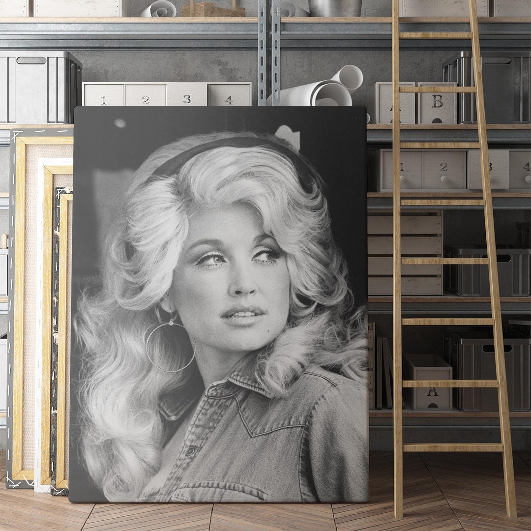 Dolly Parton Canvas Wall Art Print | Iconic Posters Prints Paintings ...