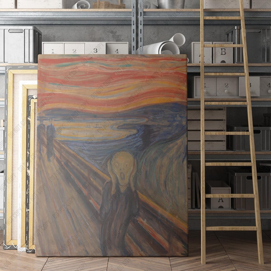 The Scream (1893) by Edvard Munch | Canvas Wall Art Print | Iconic ...
