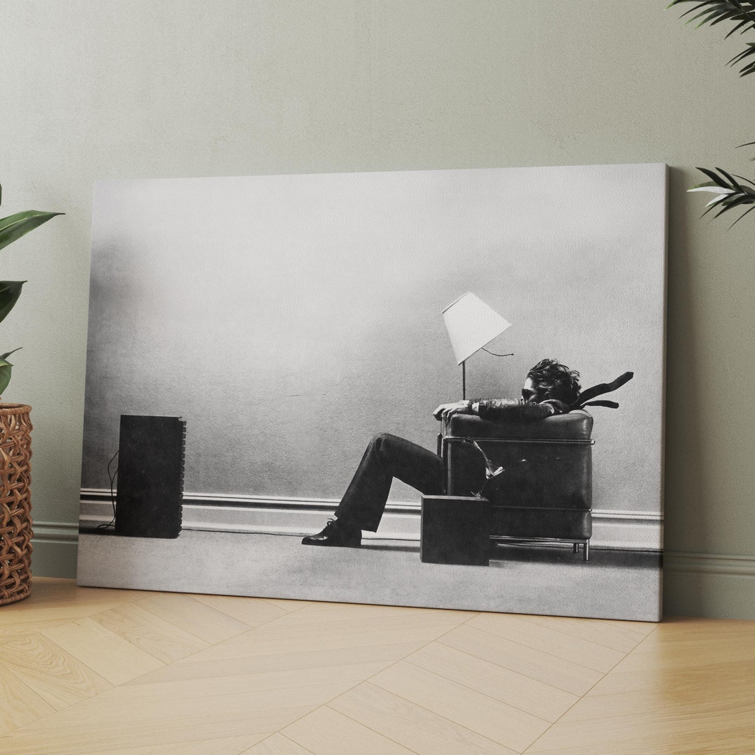 Blown-away Guy Maxell Ad 1979 by Steve Steigman Canvas Wall Art Print ...