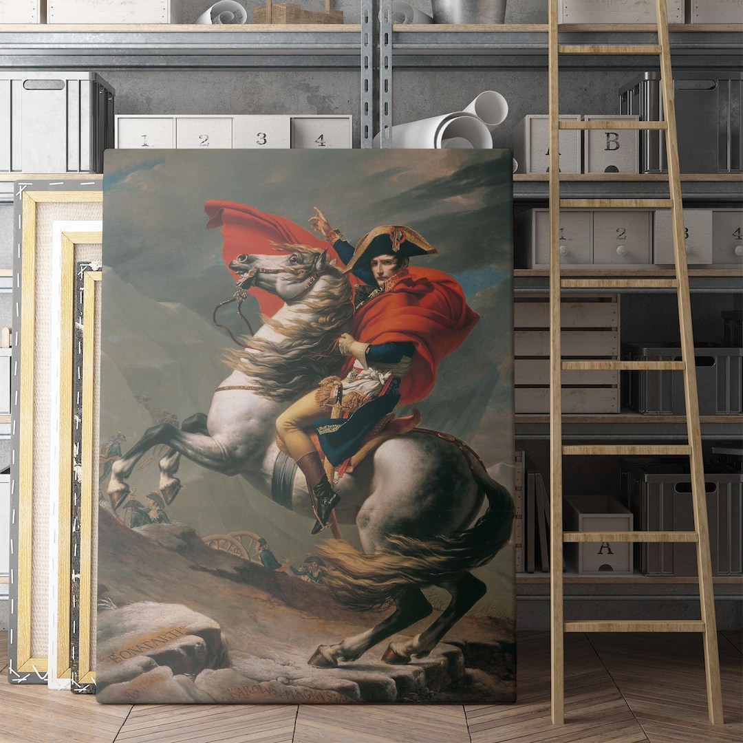 Napoleon Crossing the Alps, Jacques-louis David | Canvas Wall Art ...