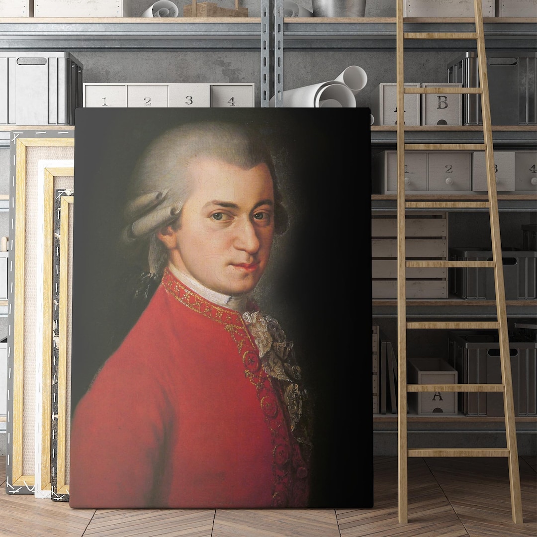 Wolfgang Amadeus Mozart Canvas Wall Art Print | Iconic Posters Prints ...
