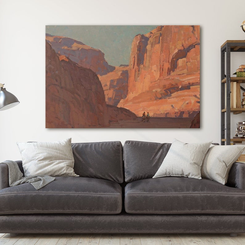 Canyon Del Muerto Red Rock Western Desert Canvas Wall Art Iconic ...